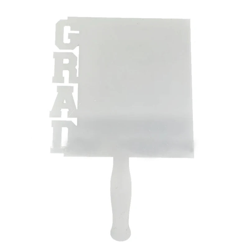 Big GRAD fans Sublimation Blank MDF– Just Vinyl and Crafts
