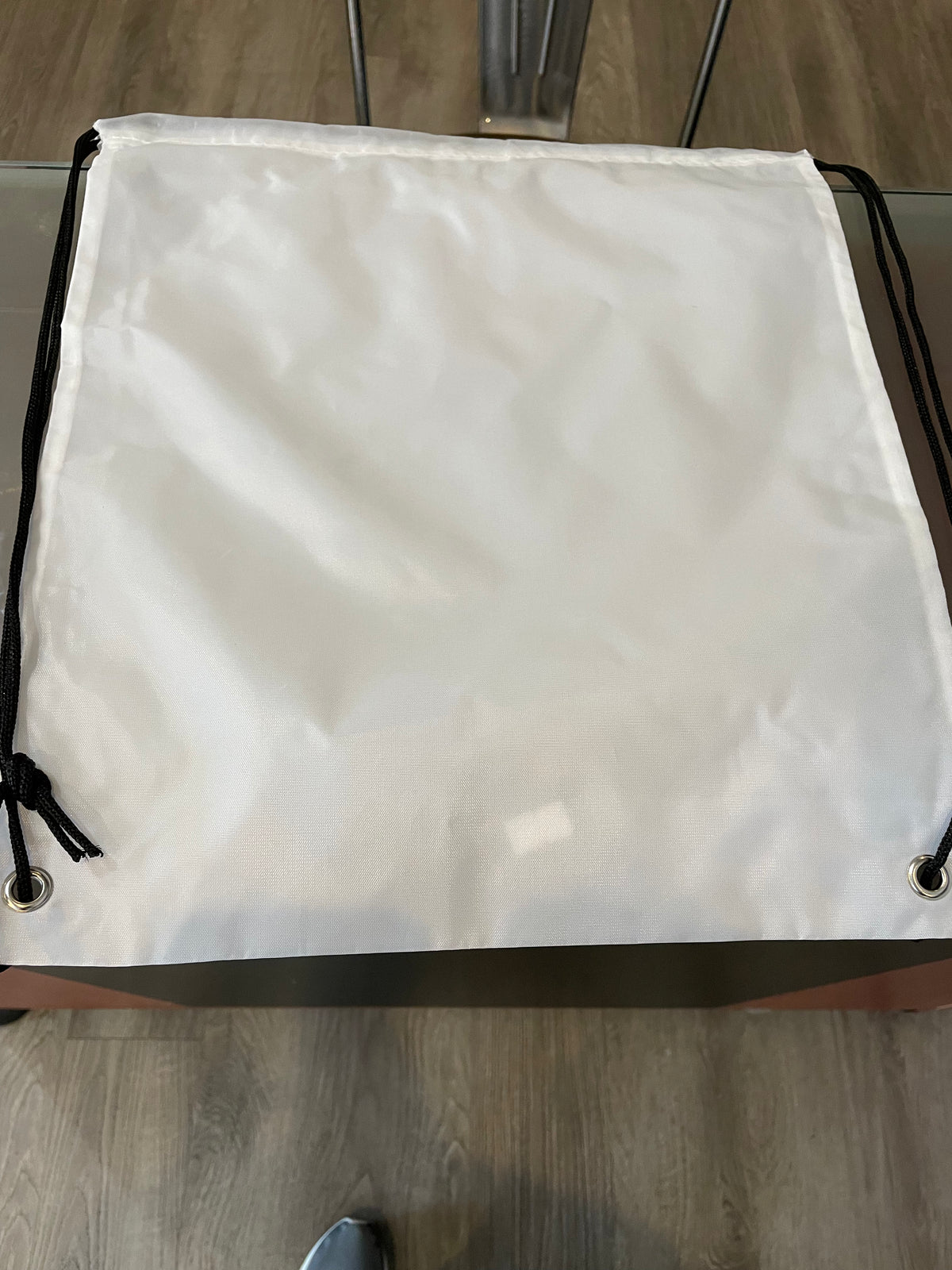 White/Black Sublimatable Draw String Back Sack– Just Vinyl and Crafts